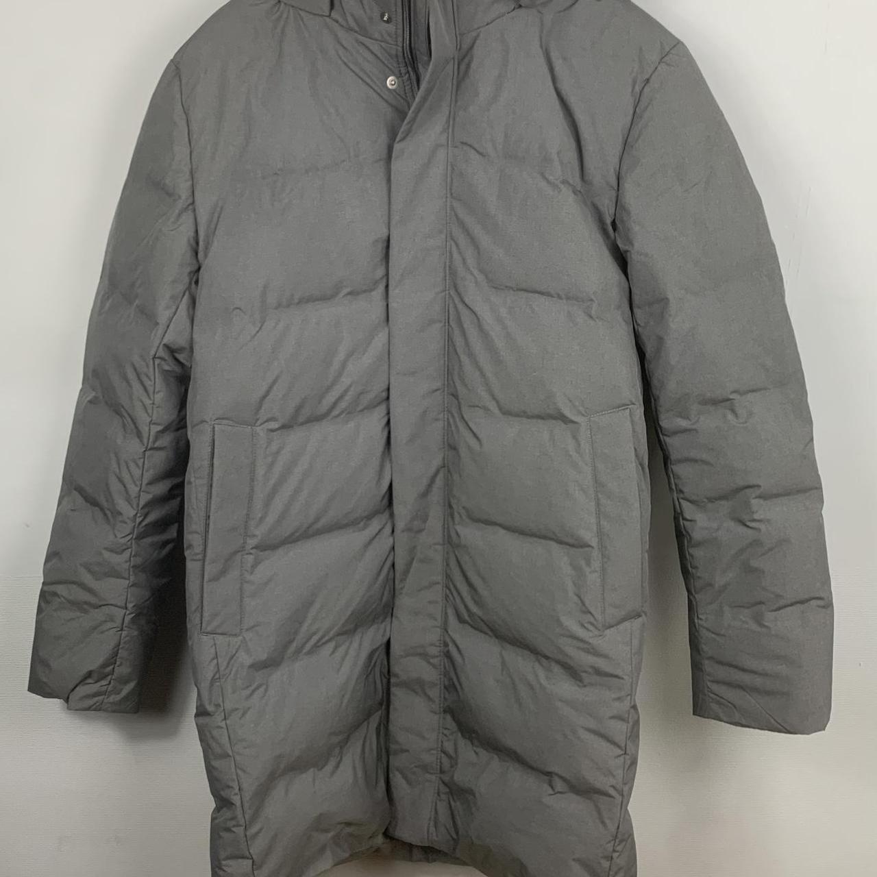 Uniqlo long Grey jacket RRP £179 Brand new never... - Depop