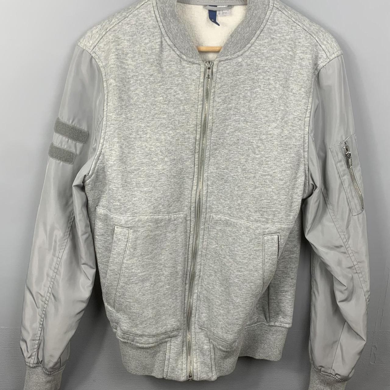 Grey bomber jacket Most comfortable bomber jacket... - Depop