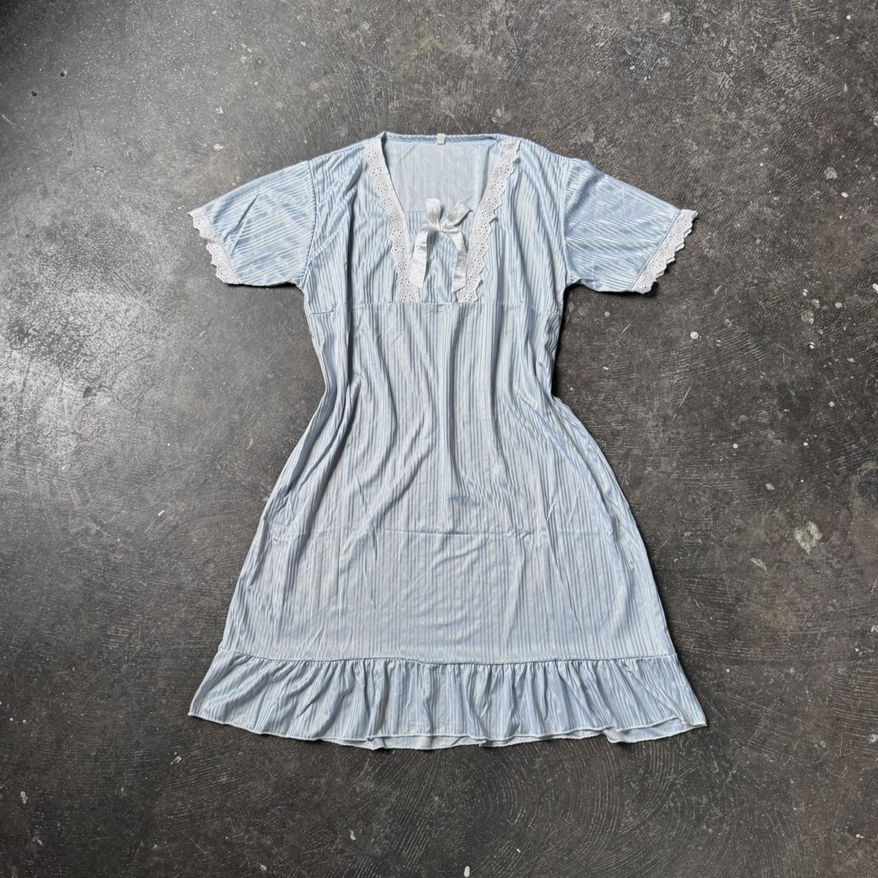 ☾⋆｡𖦹 ° blue babydoll dress ☾⋆｡𖦹 ° brand: n/a ... - Depop