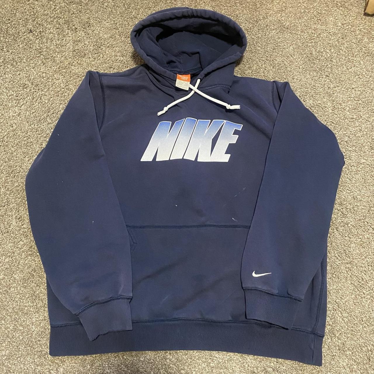 Y2K 2000’s Nike Hoodie Size: XL on tag fits as M/L |... | Depop
