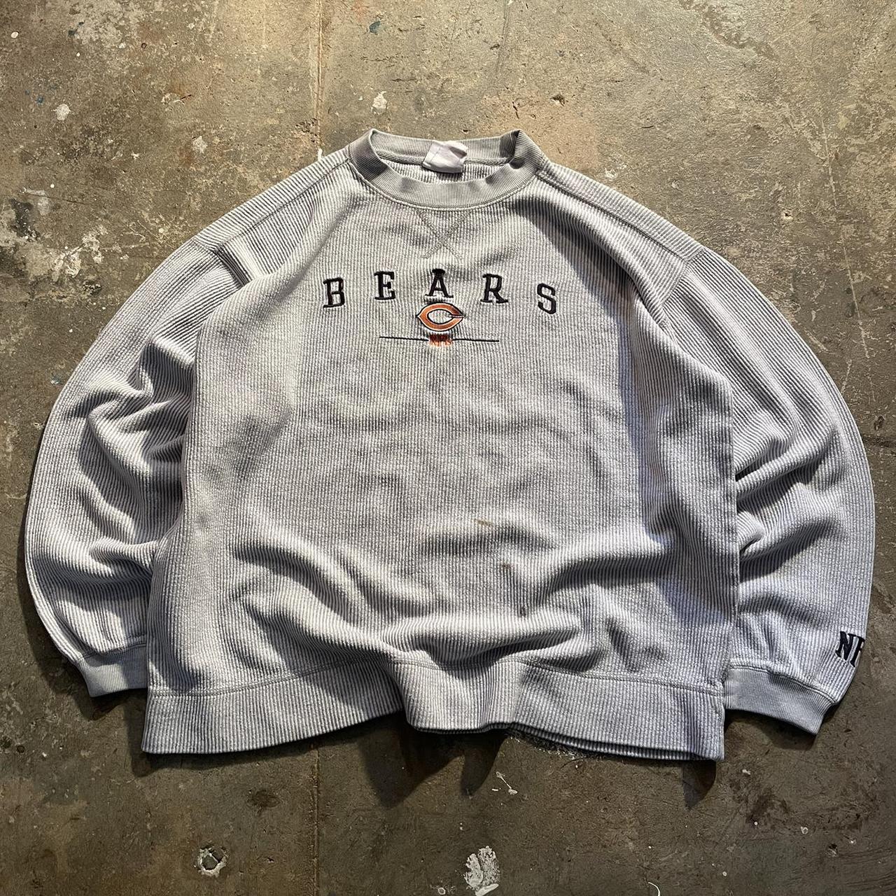 Vintage NFL Sweater Chicago Bears Nice Boxy fit... - Depop