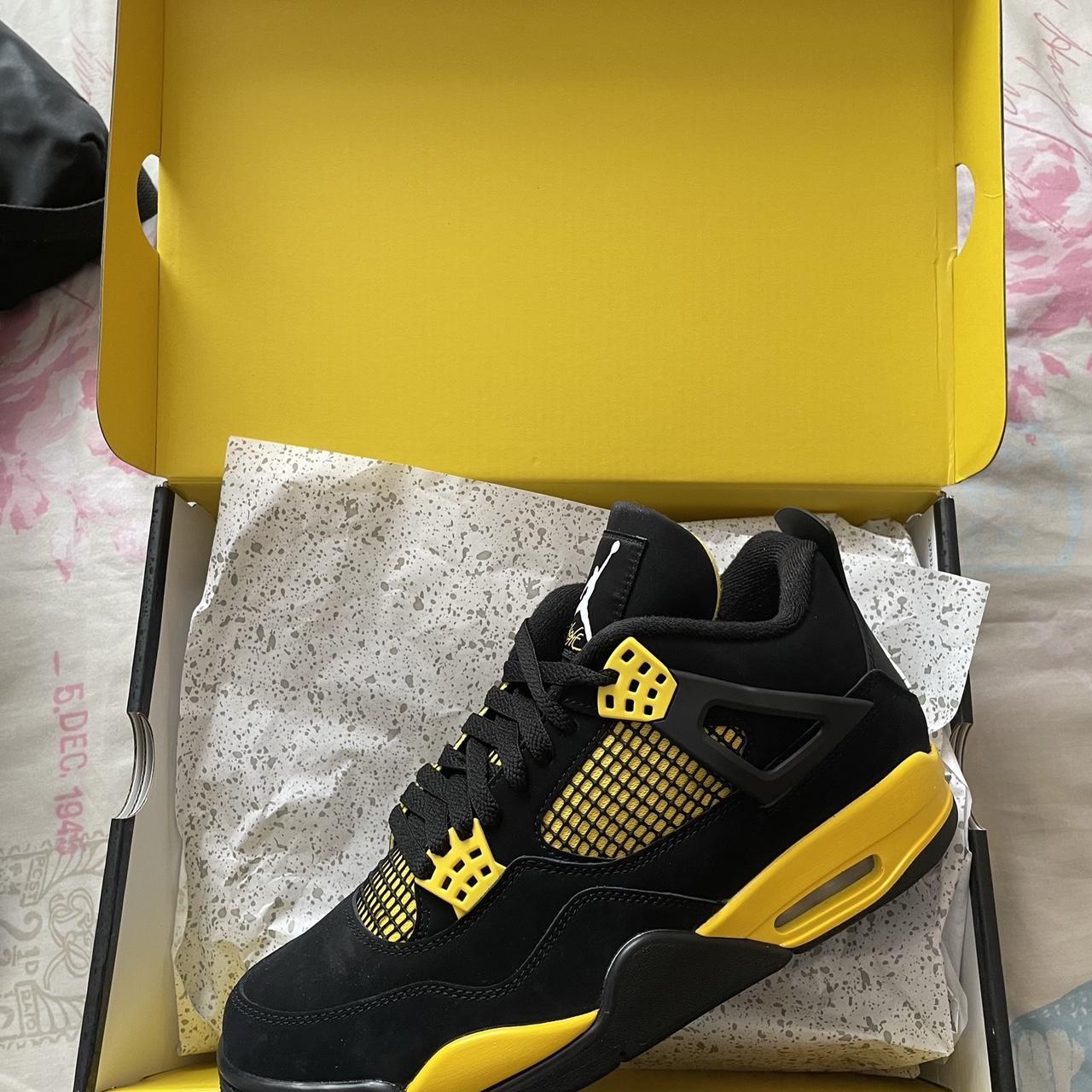 Jordan 4 Yellow Thunder (2023) - Depop