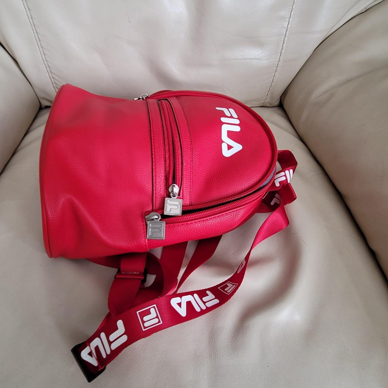 Men's White and Red Bag | Depop