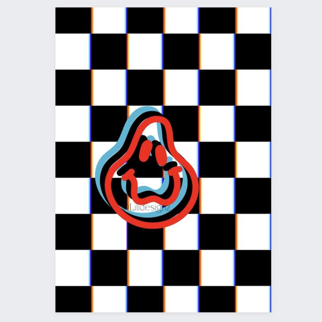 Trippy smiley face print Watermark will be removed... - Depop