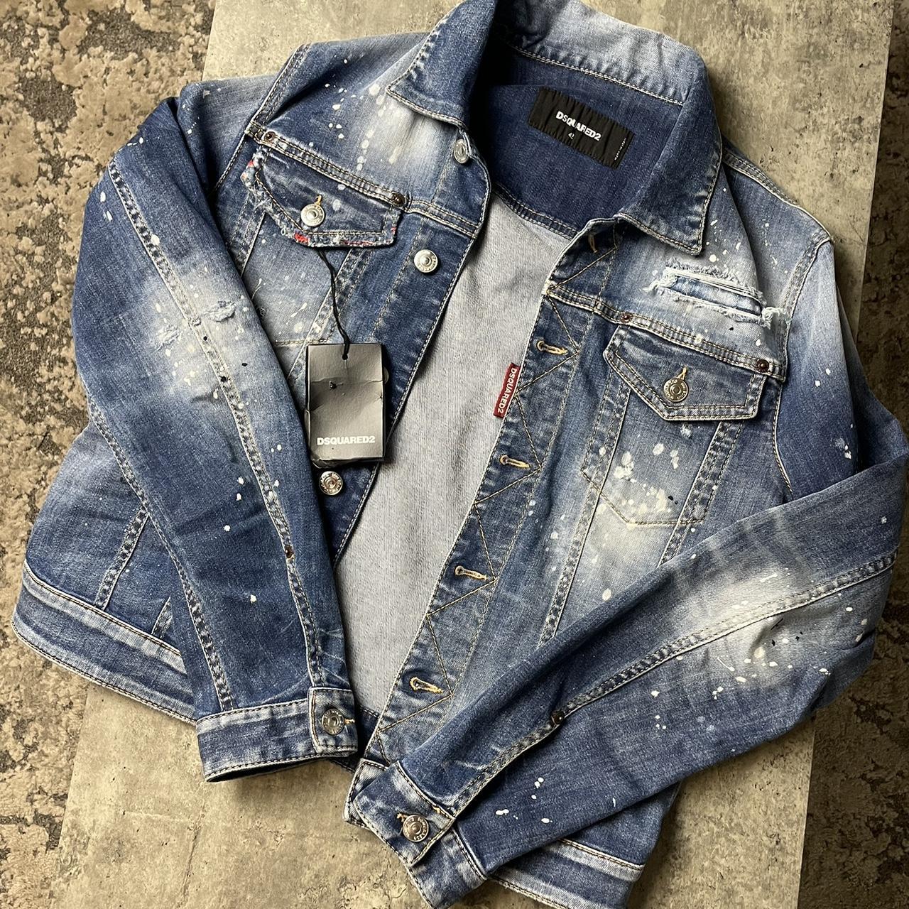 Womens Dsquared Denim Over Jacket Medium // BNWT //... - Depop