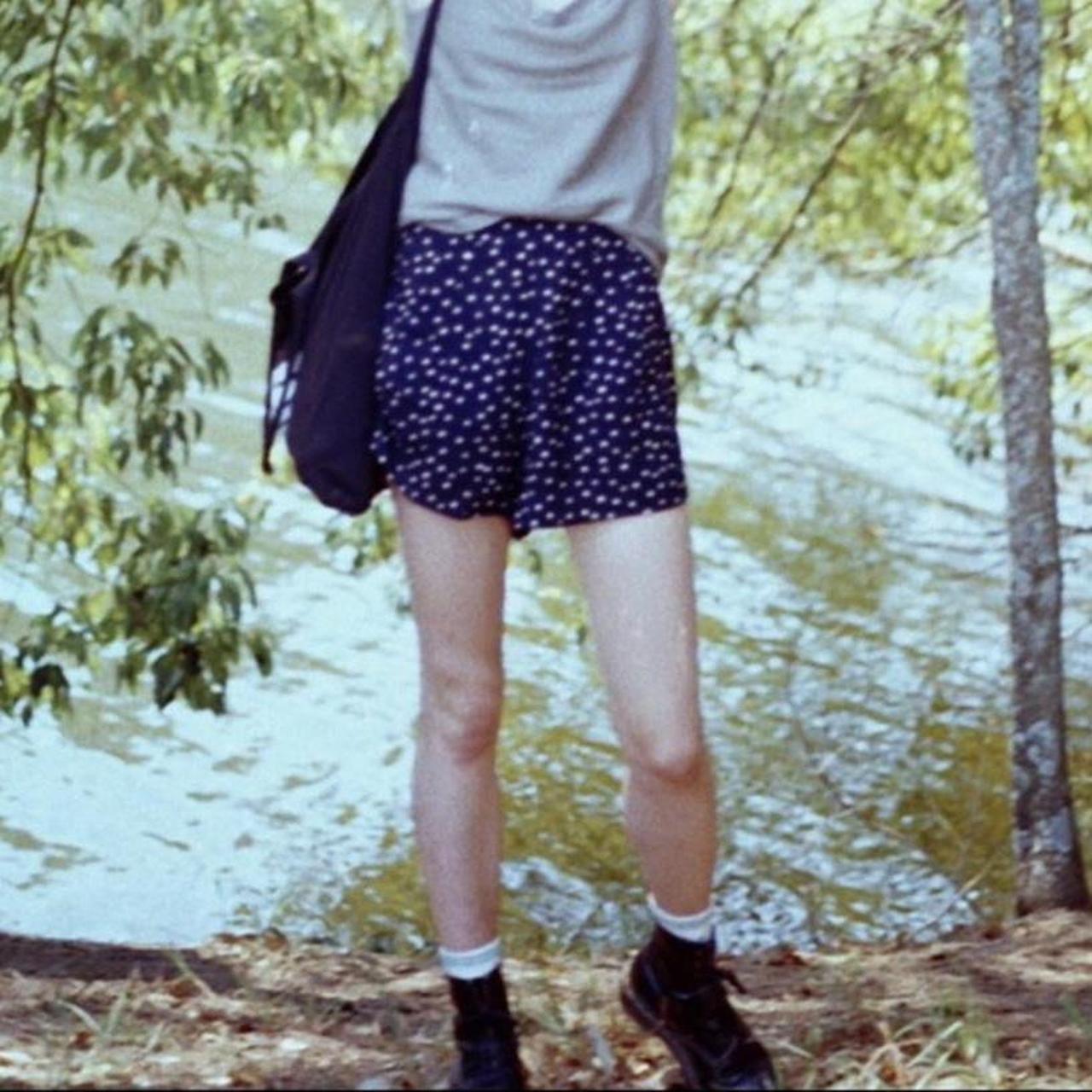 Navy spotted shorts from princess polly🩷 size 6 - Depop