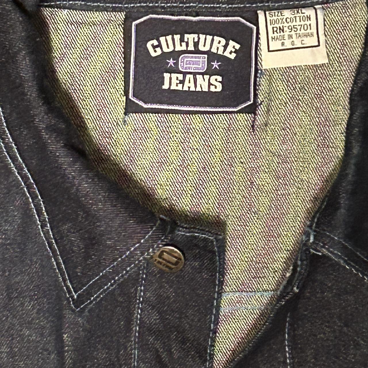 3XL Denim Culture Jeans Jacket The Embroidery Looks... - Depop