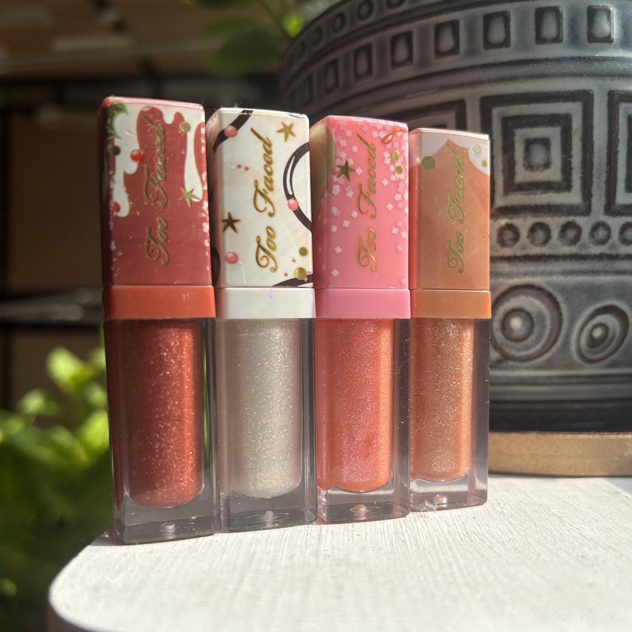 too faced mini sparks lip glosses no flaws never... - Depop