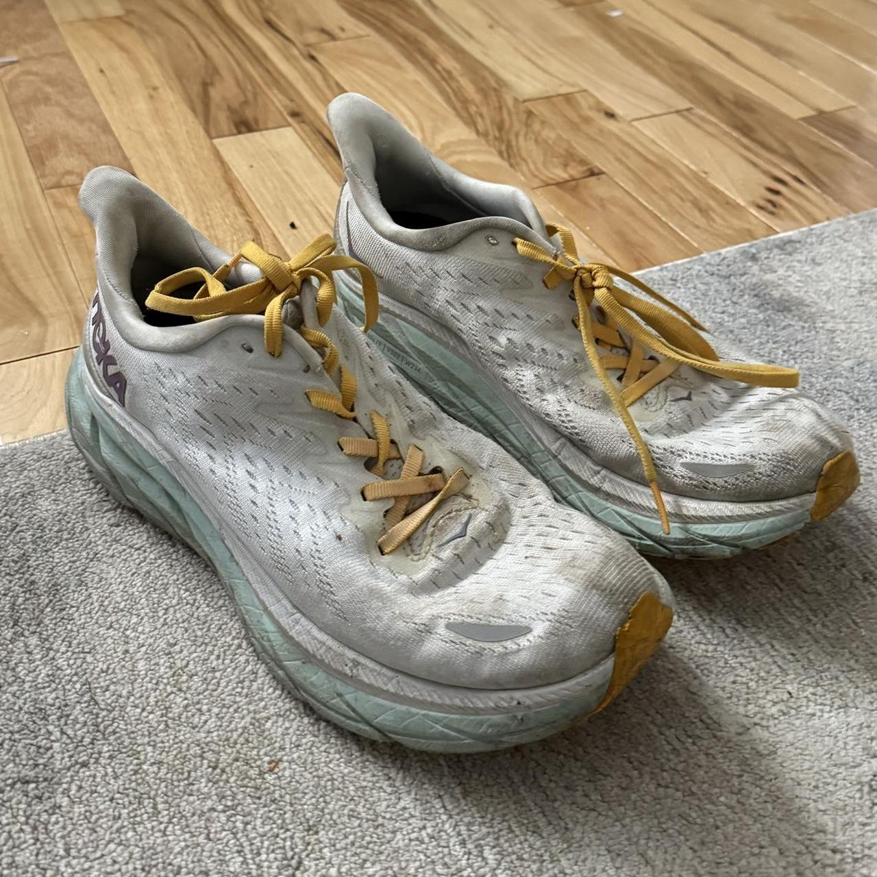 Clifton 8 white and colored hokas - Depop