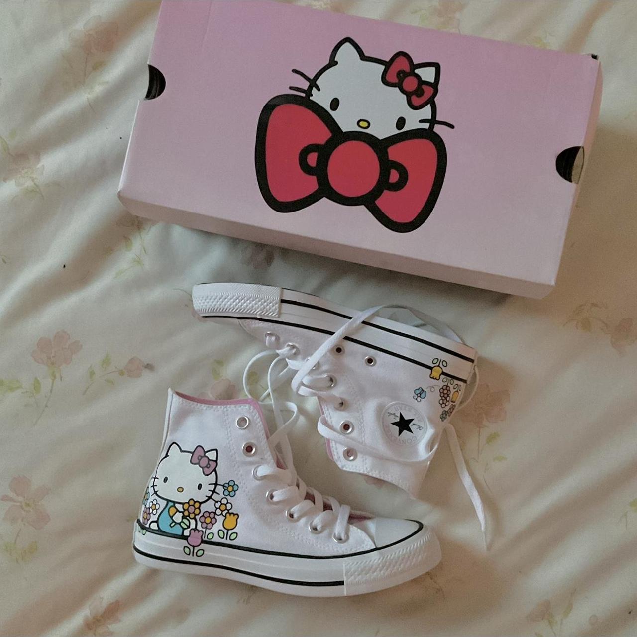 🧸♡ CUTEST hello kitty official sanrio converses... - Depop