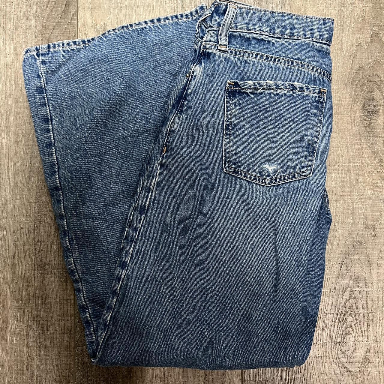 low rise wide leg pants size 14 teens size 2... - Depop