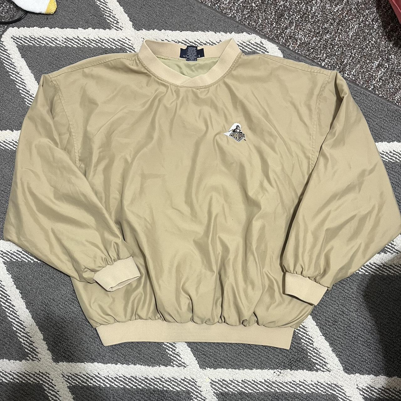 Purdue windbreaker, gold color, slight staining on... - Depop