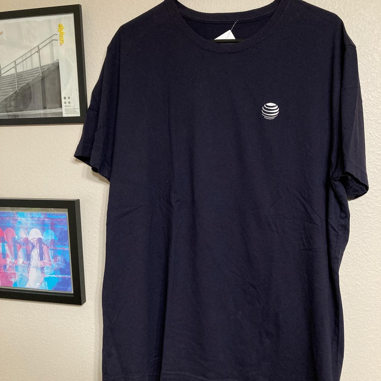 AT&T embroidered pocket logo shirt #at&t - Depop