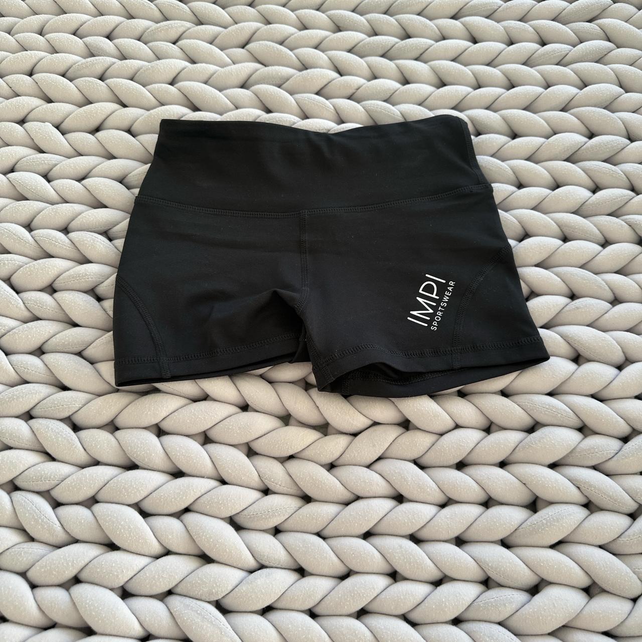 black impi sportswear shorts Brand new never... - Depop