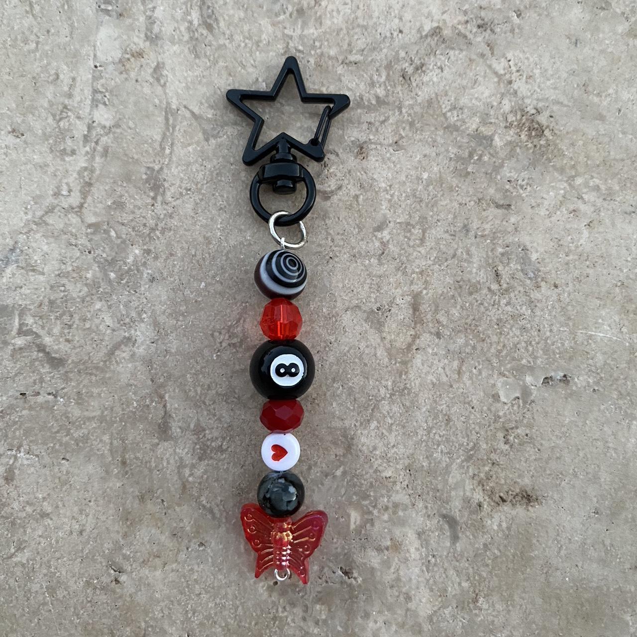 GRUNGE BAG KEYCHAIN 🎸🕷️ ️🎱🥀 Keychain is handmade and... - Depop