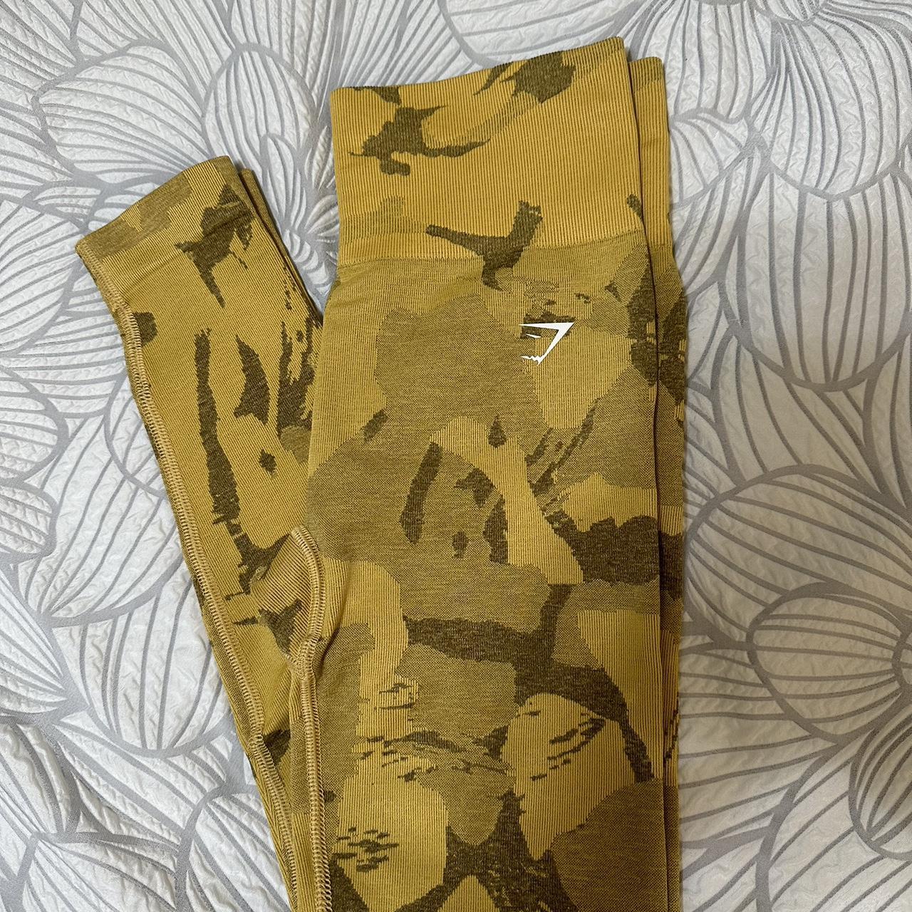 Gymshark Womens Yellow Leggings Depop
