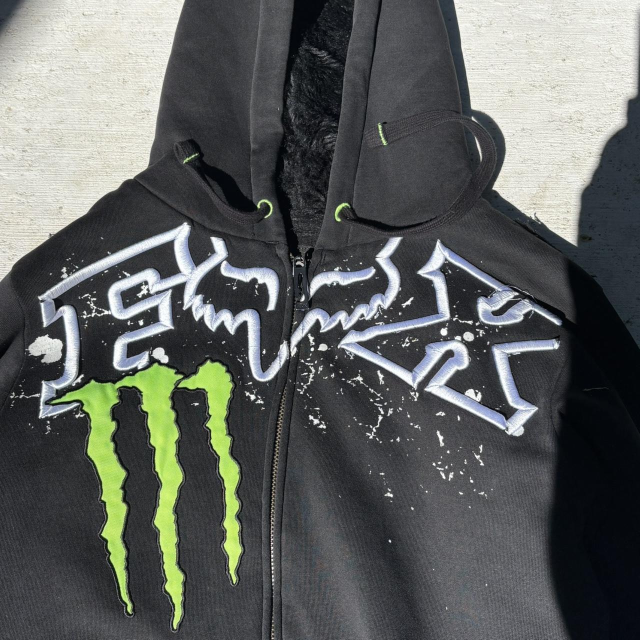 crazy vintage Y2K monster energy fox racing Collab... | Depop
