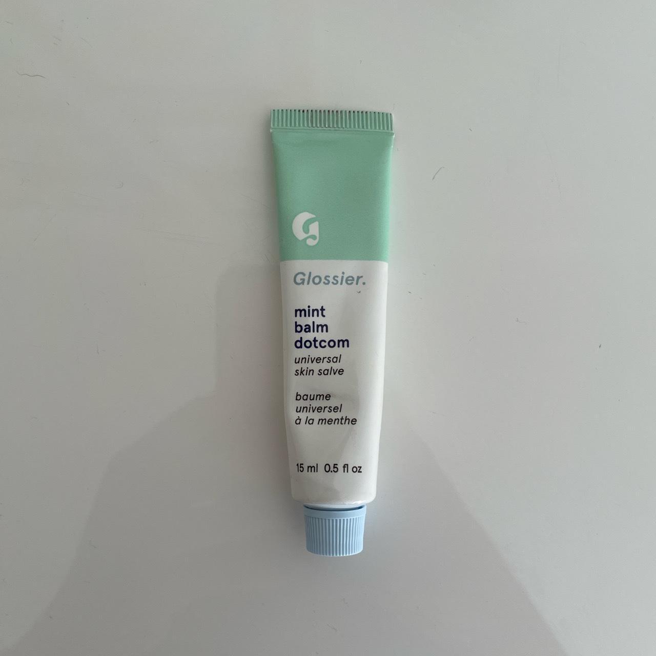 Glossier Mint Balm Dotcom. Old formula, used but... - Depop