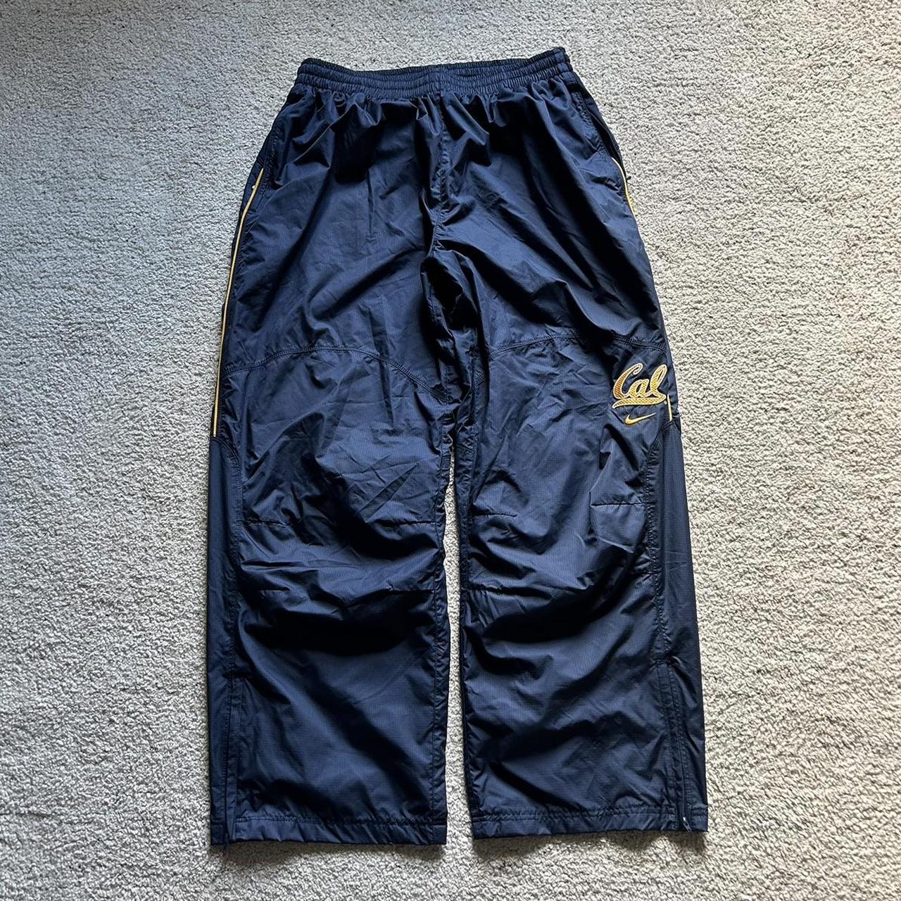 Nike Cal Golden Bears windbreaker pants Size Large,... - Depop