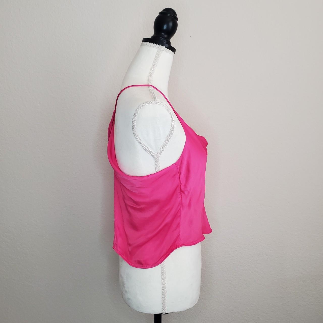 Zara Pink Satin Crop Top Small You can never have... - Depop