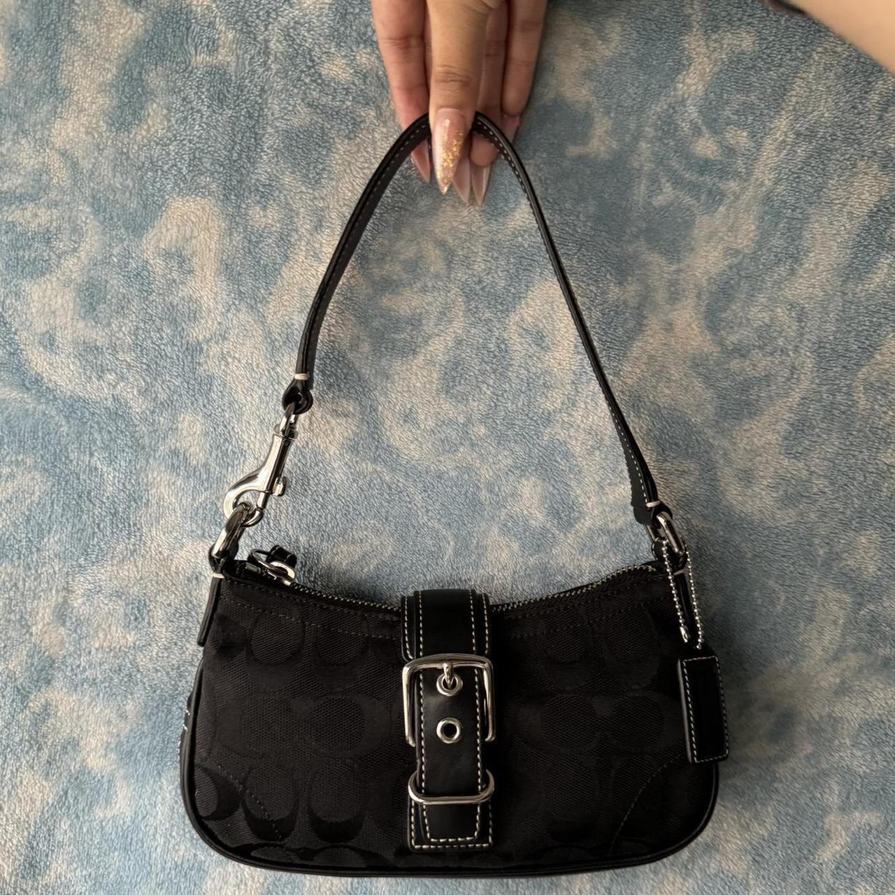 Coach Y2k Mini Black Demi Shoulder Bag With Coach... - Depop