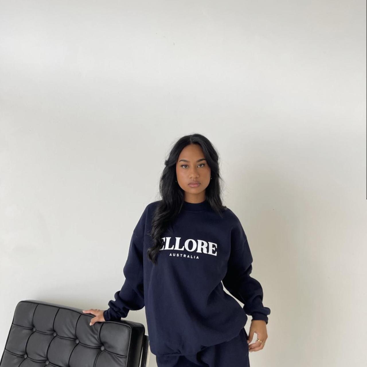 ELLORE BOXY OVERSIZED MIDNIGHTS JUMPER xs,... - Depop