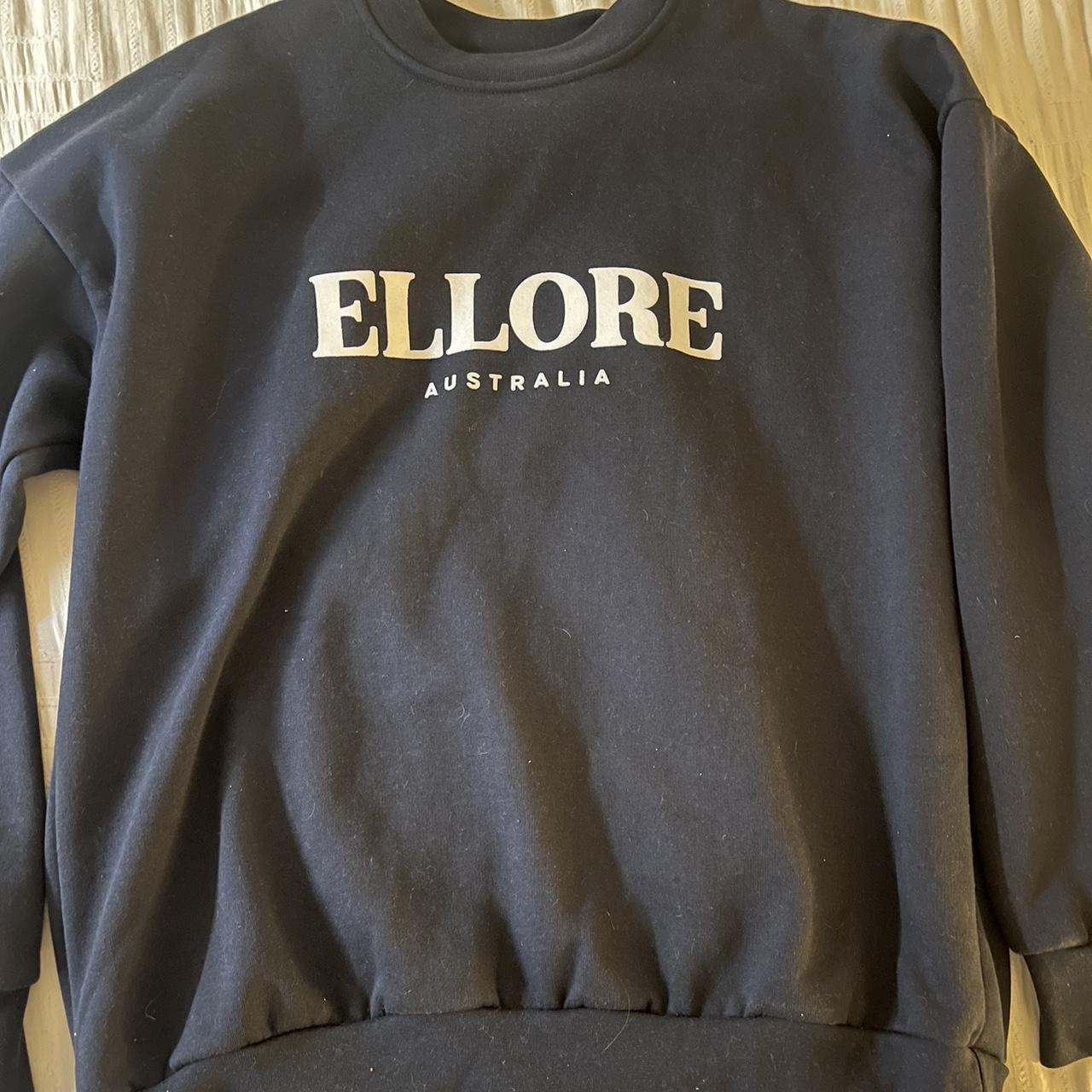 ELLORE BOXY OVERSIZED MIDNIGHTS JUMPER xs,... - Depop