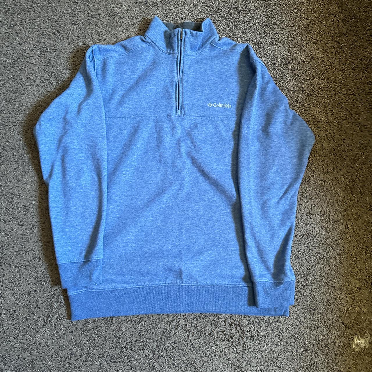 L blue columbia sweater good condition #columbia... - Depop