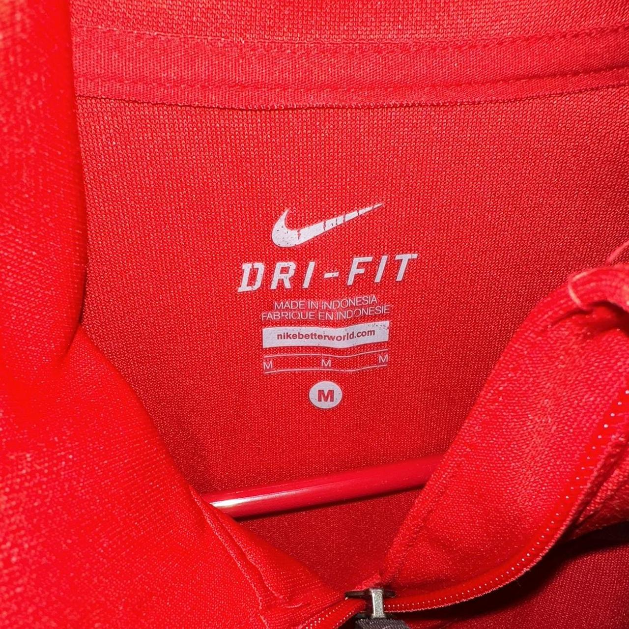 Nike Dri-fit Red Track Jacket #Nike #Red #Tracksuit - Depop