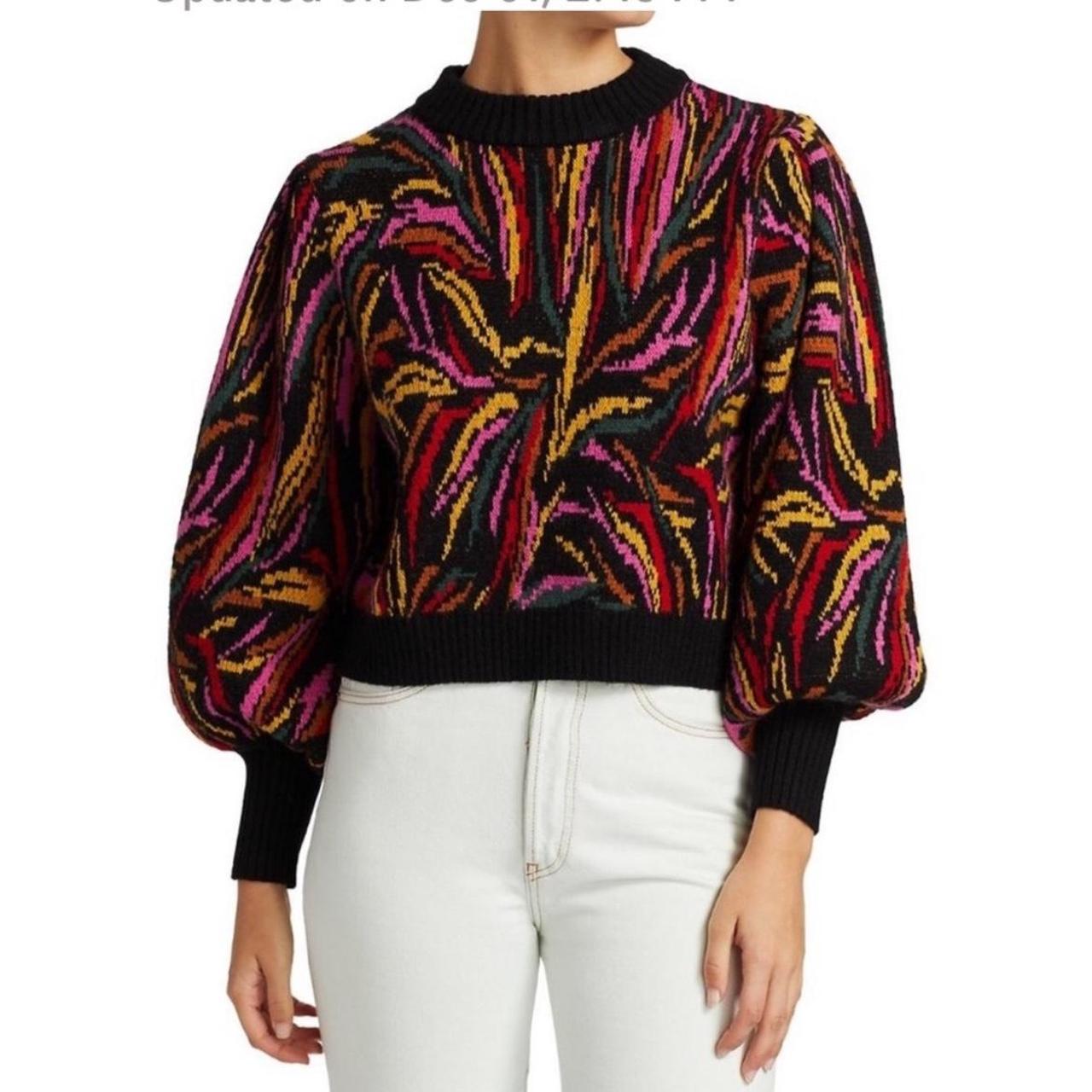 Farm Rio colored print sweater Gorgeous vibrant... - Depop
