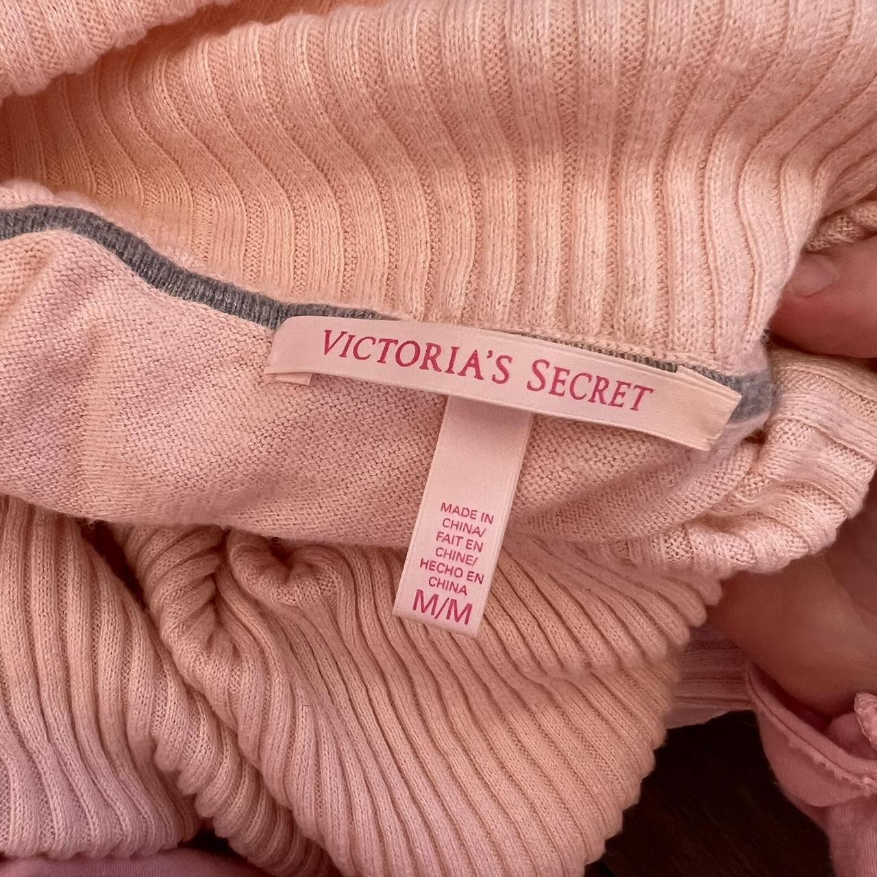 victoria’s secret sweater dress pastel pink, ribbed,... - Depop