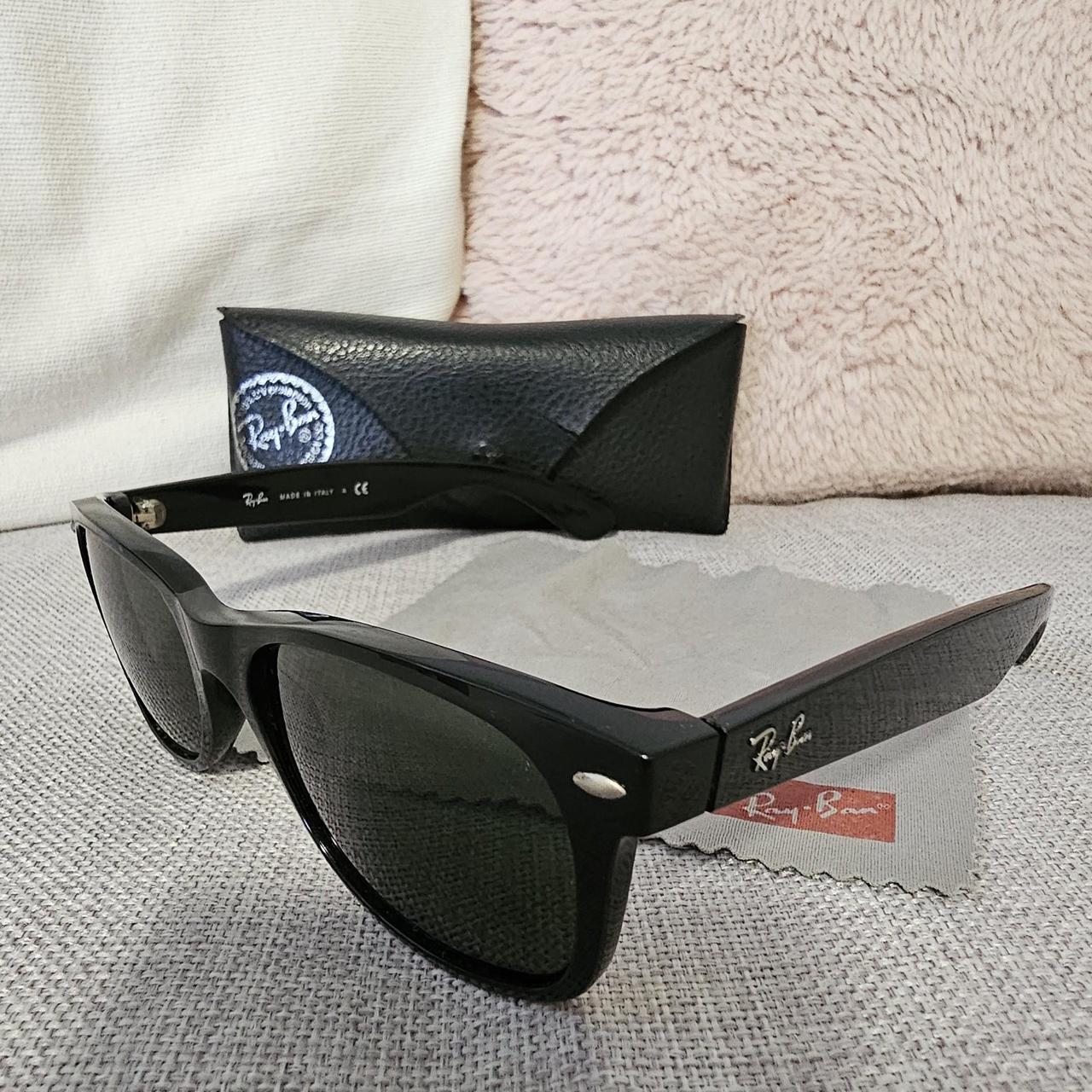 Genuine Ray Ban wayfarer style sunglasses. Black... | Depop