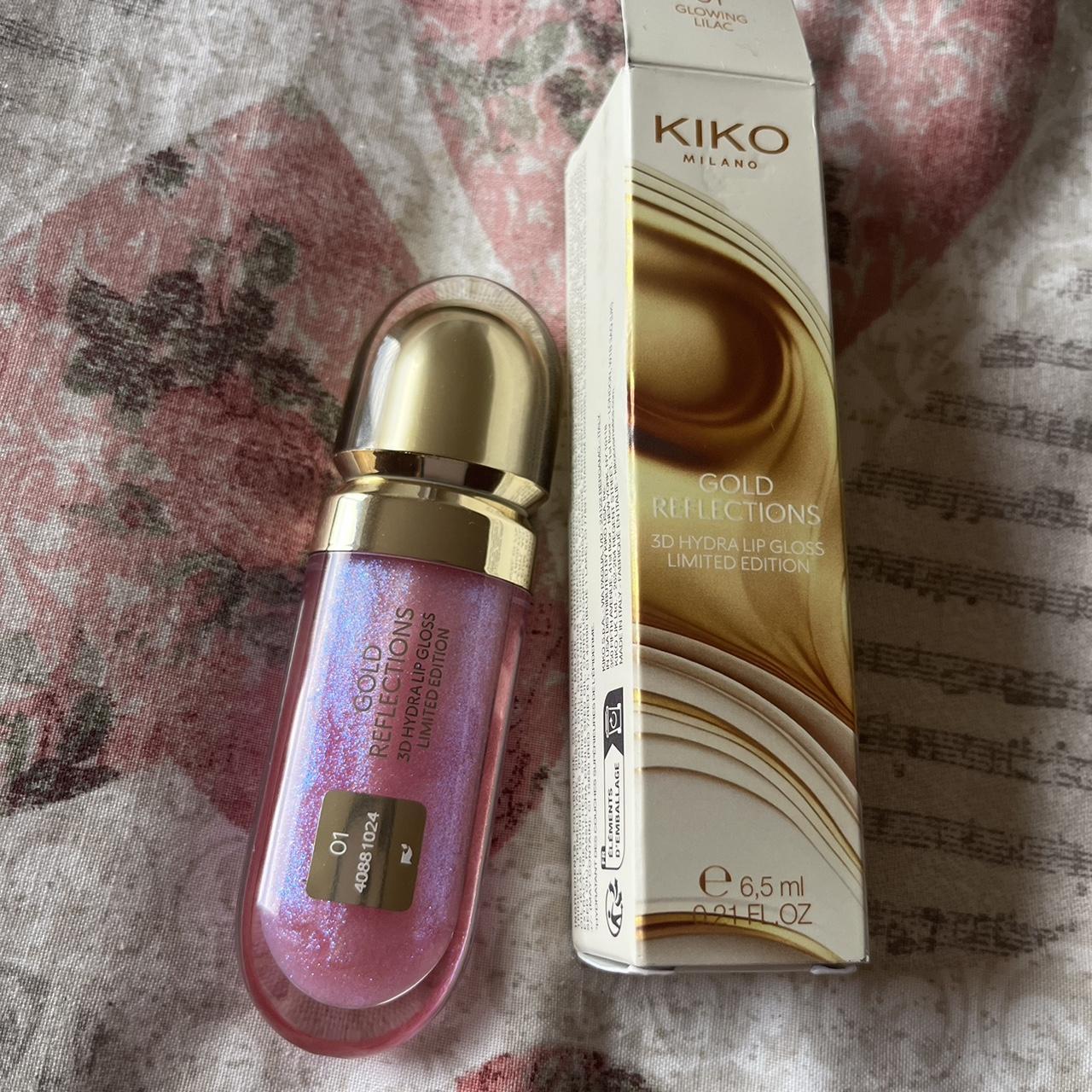 Kiko 3D hydra lip gloss , shade glowing lilac... - Depop