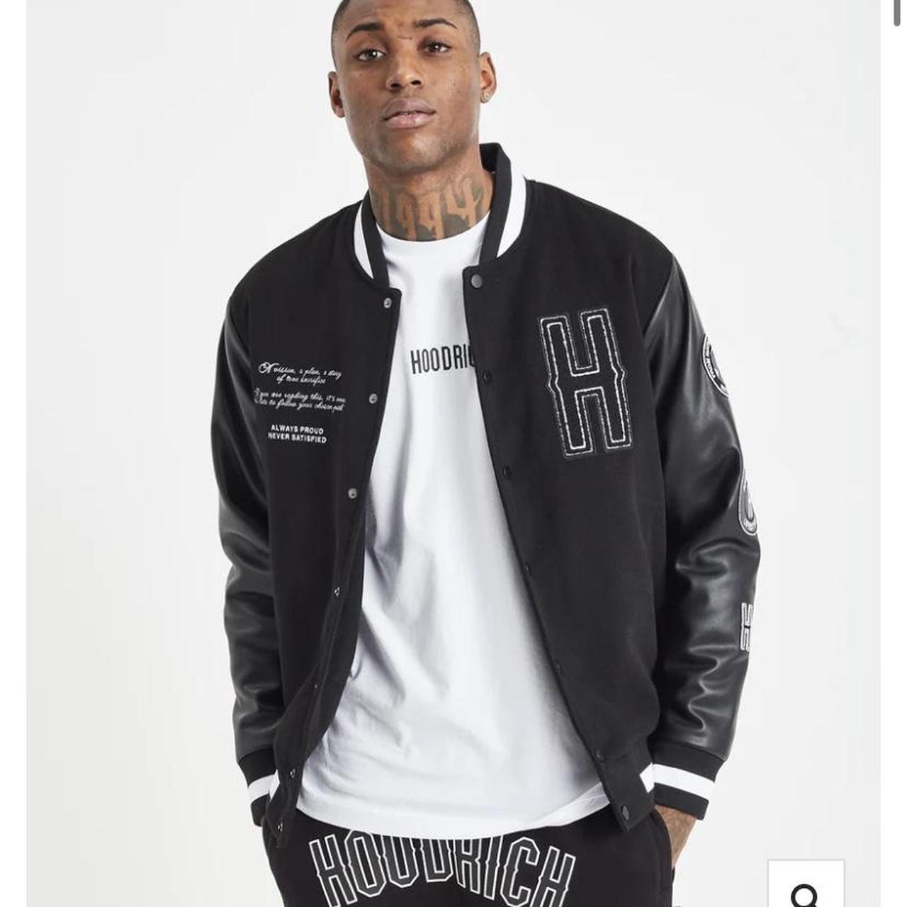 Hoodrich Men's Black and White Jacket | Depop