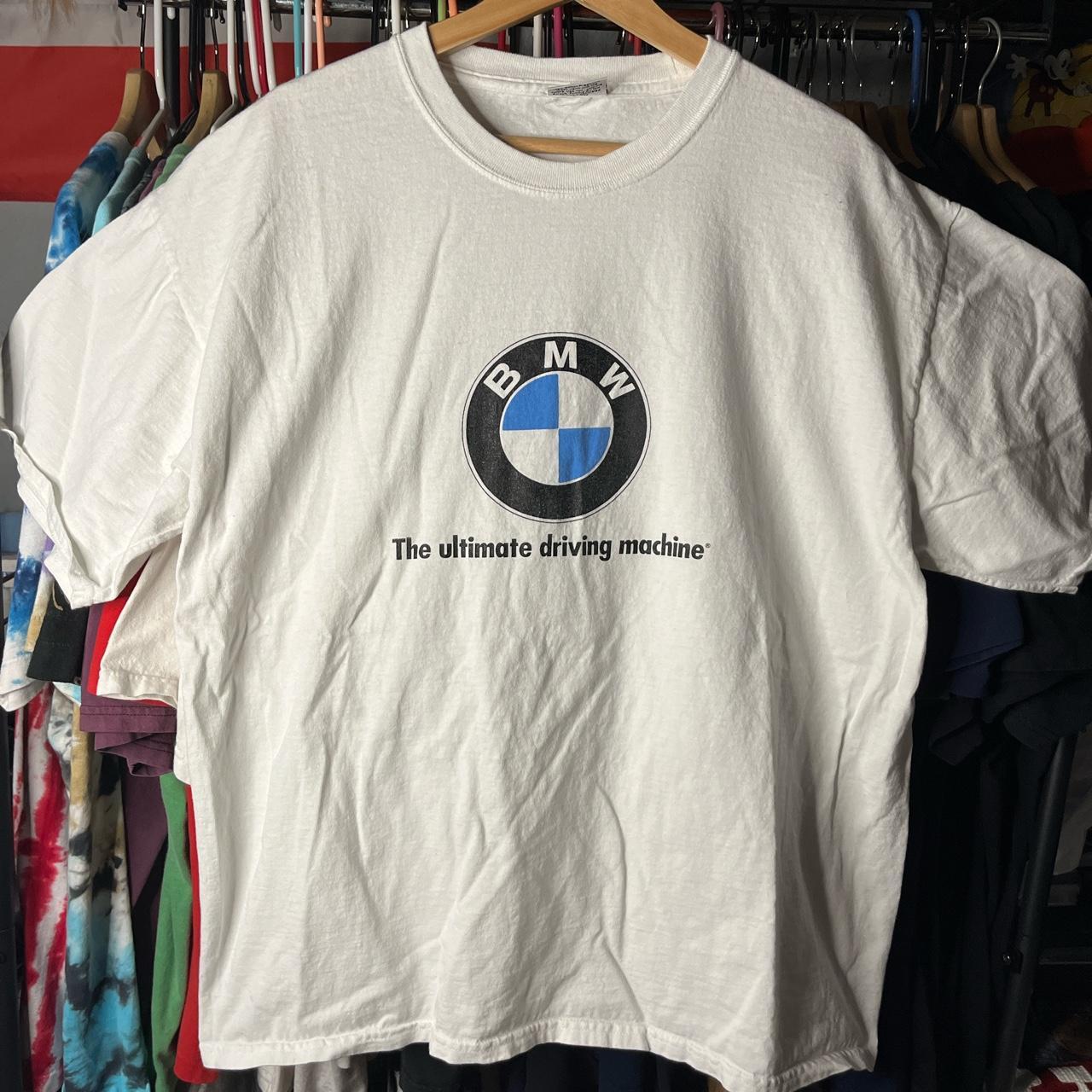 Men's White and Blue T-shirt | Depop