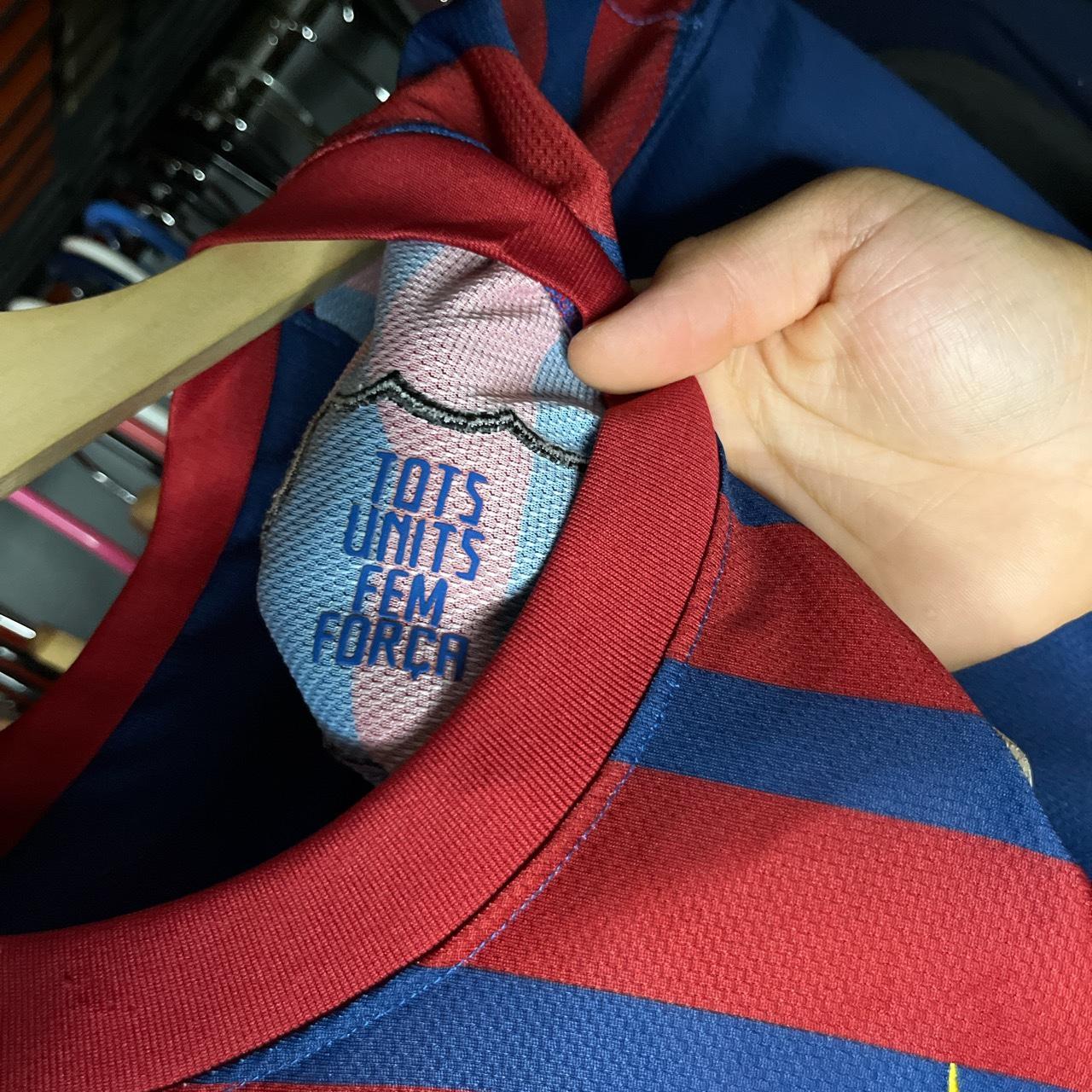 Nike Men's Red and Blue Shirt | Depop