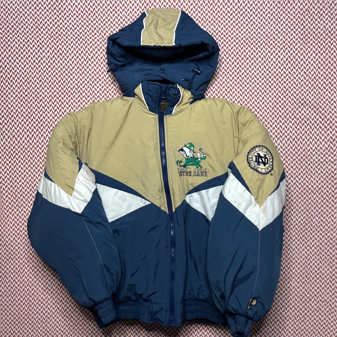 90s Pro Player Notre Dame Puffer Jacket. Beautiful... - Depop