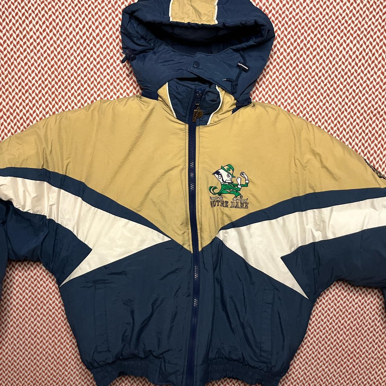90s Pro Player Notre Dame Puffer Jacket. Beautiful... - Depop