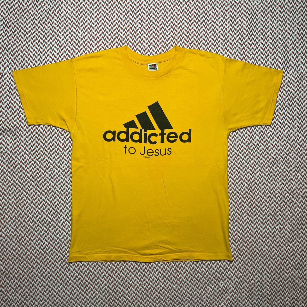 90s Adidas Jesus Parody. Great piece with a great... - Depop