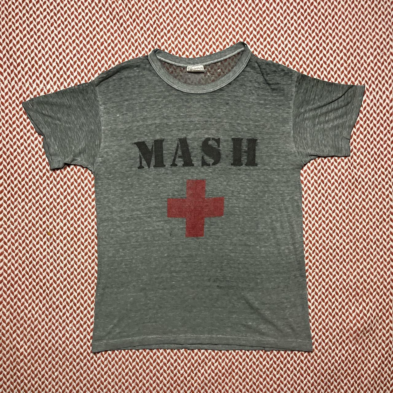 70s RARE MASH Tv Promo tee. Great distress and... - Depop