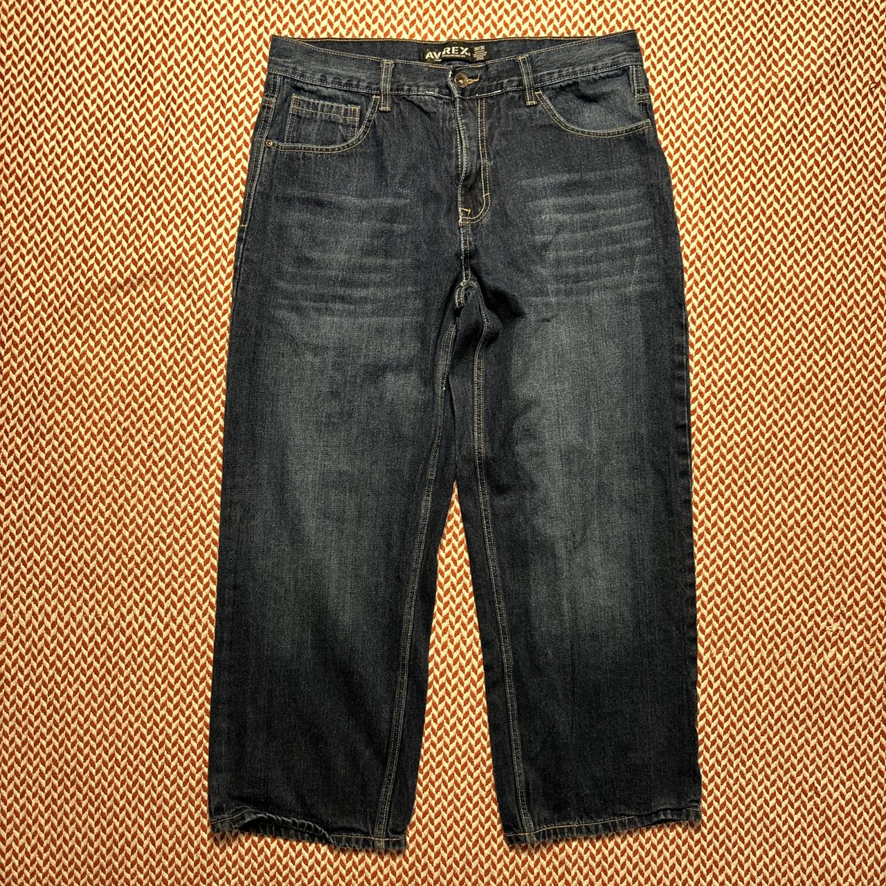 Y2K Avirex Jeans. Great y2K piece. Tag 36 waist 30... - Depop