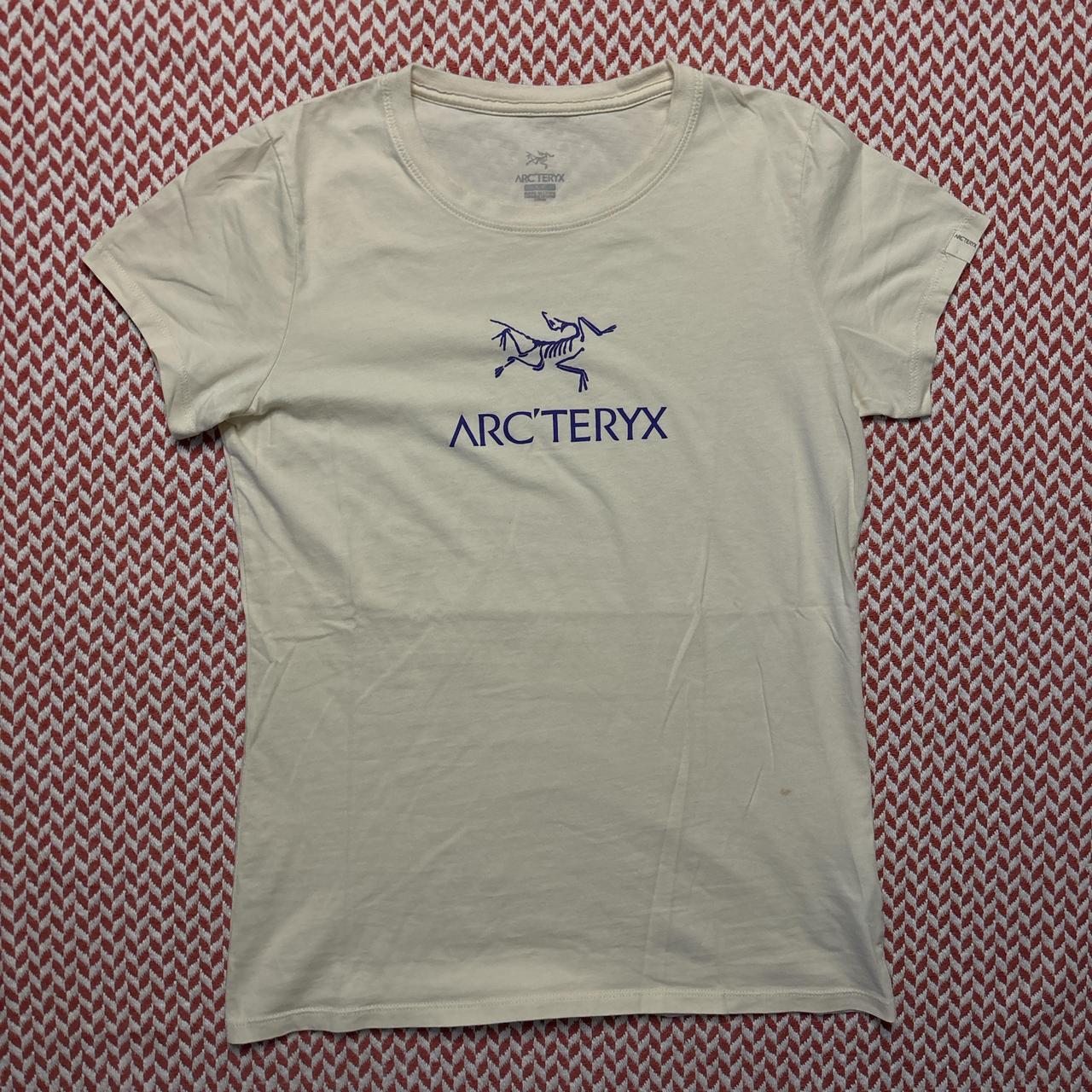 Arcteryx tee. Great color way. Tag S Measurement... - Depop