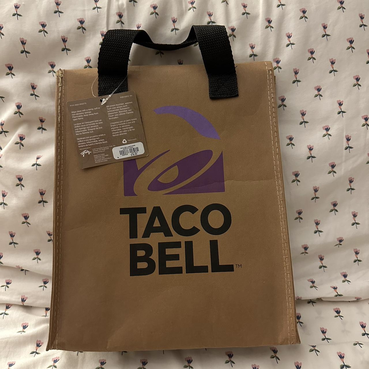 Taco bell logo lunch bag •made with insulated... - Depop