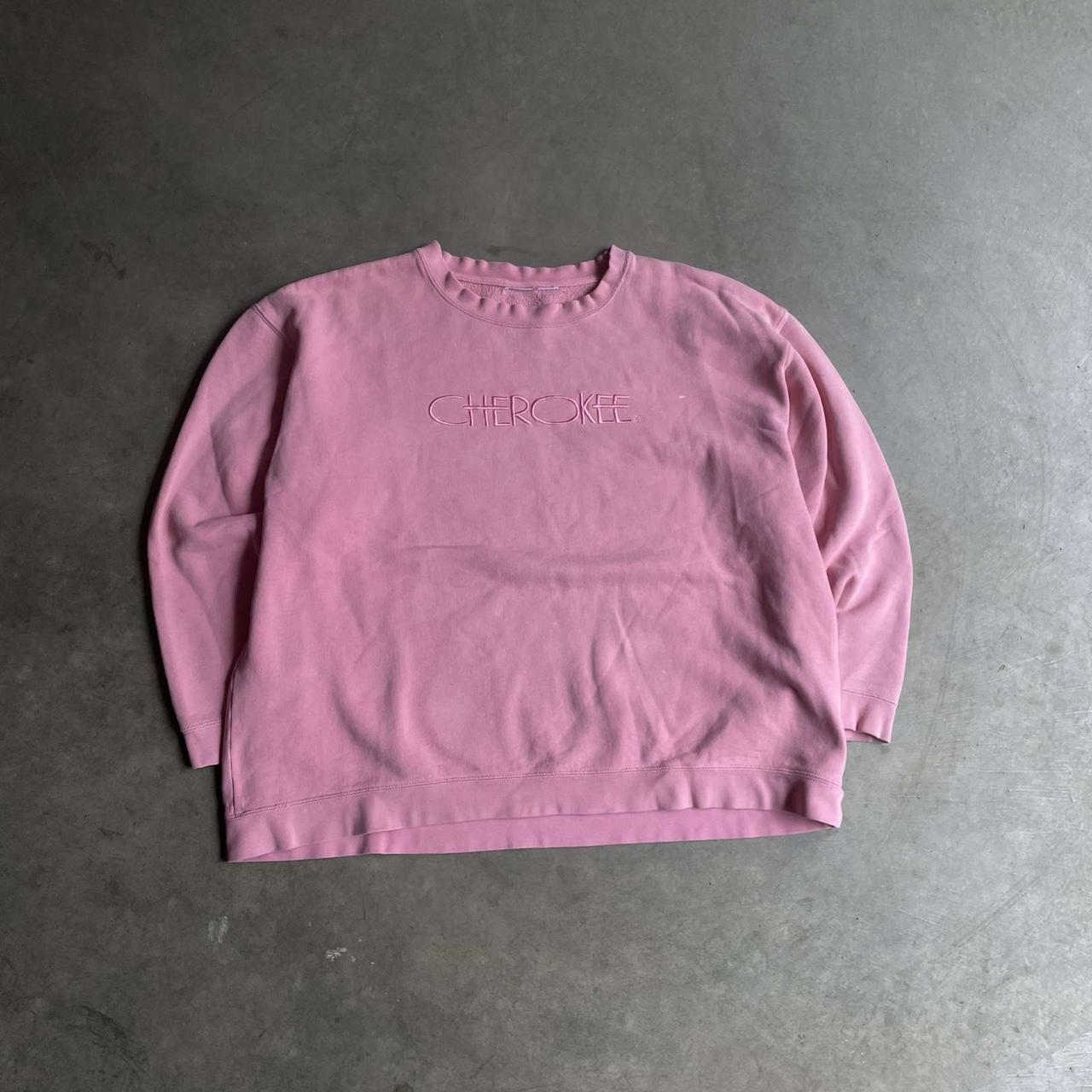 90’s Faded Pink Cherokee Sweatshirt Size Large 25... - Depop