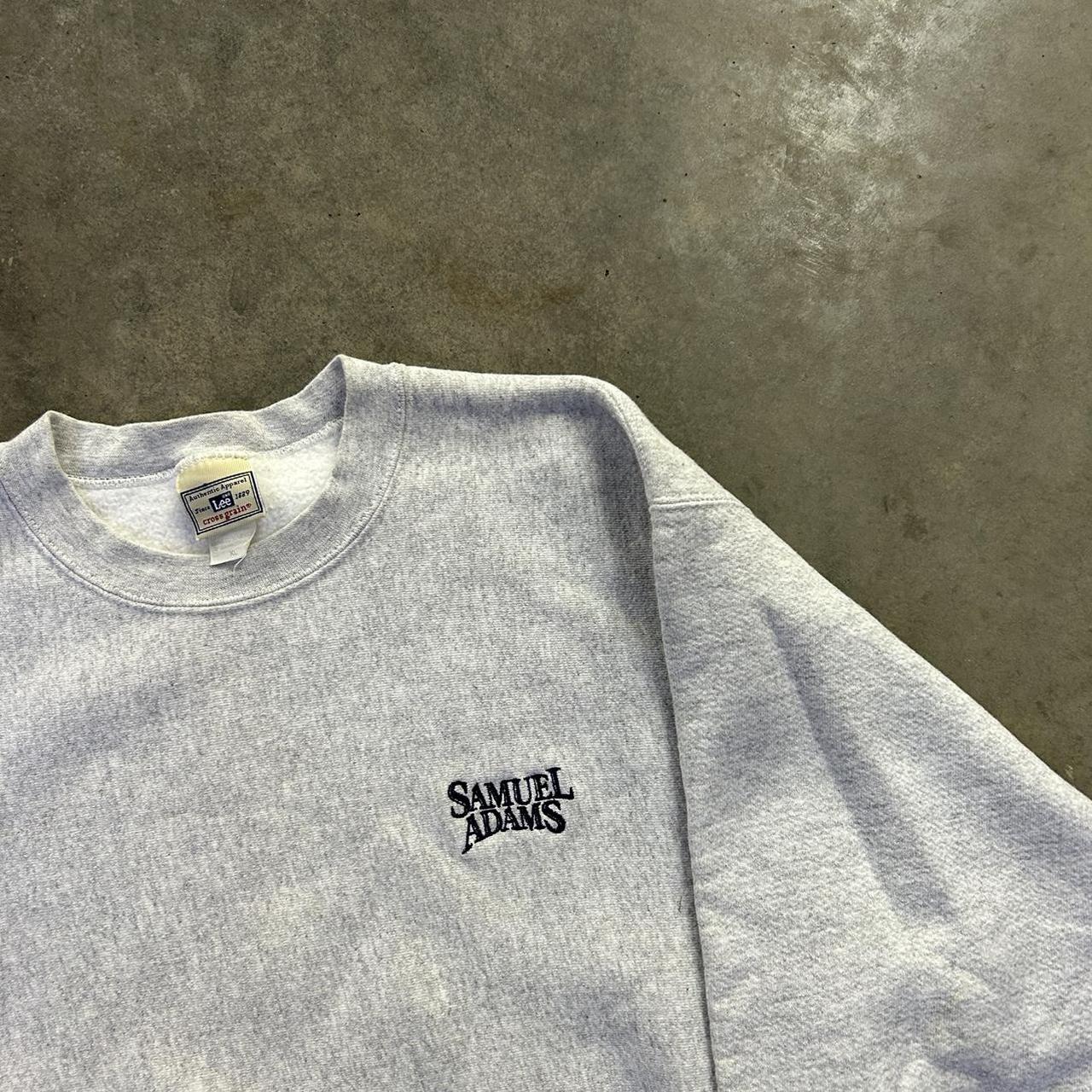 90’s Samuel Adams Alcohol Heavyweight Sweatshirt... - Depop