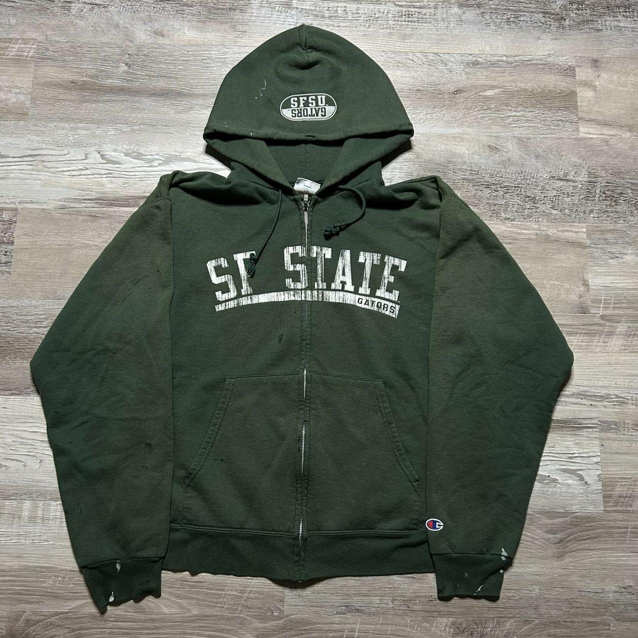 Vintage Sunfaded San Francisco State Hoodie Size... - Depop