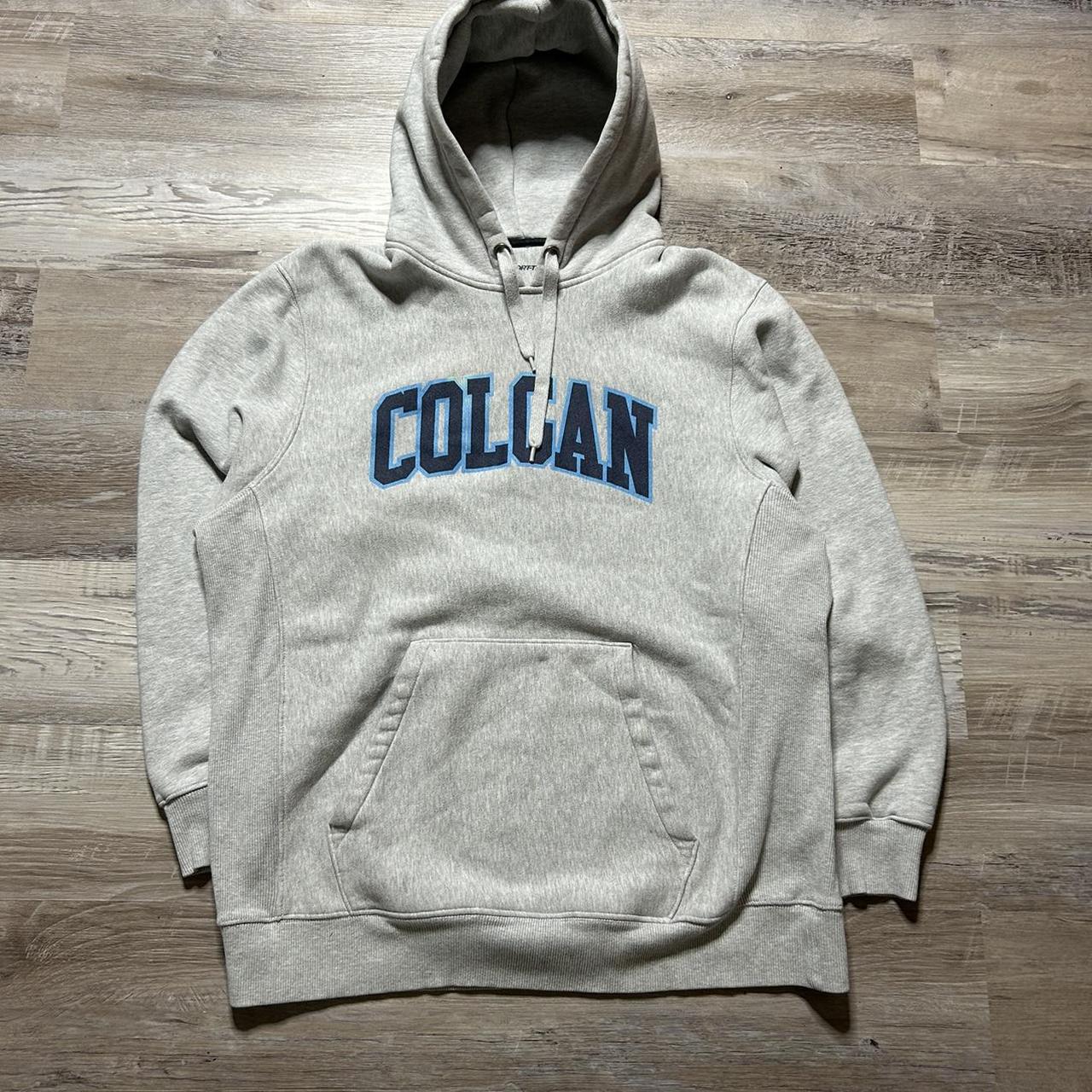 Vintage Colgan Sharks Super Heavy Hoodie Size XL 26... - Depop
