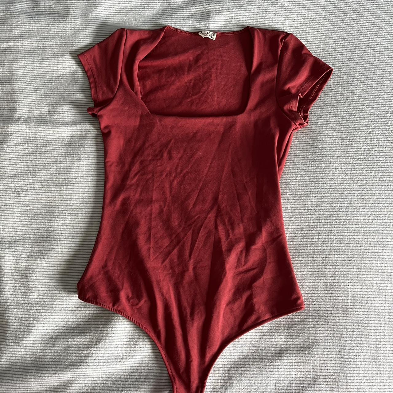 Free People Square Neck Bodysuit ️ Super soft... - Depop