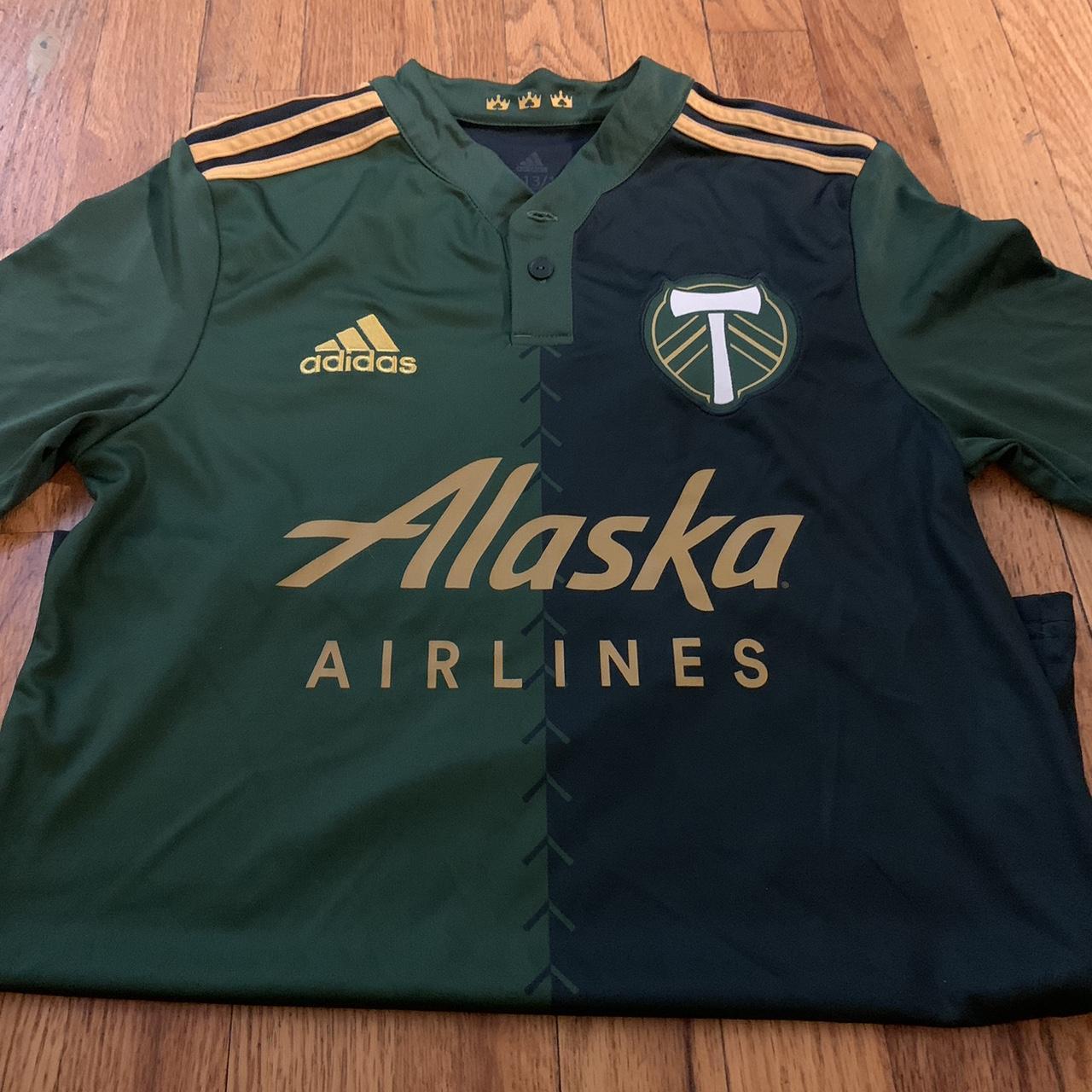 Boys 14 youth/kids large. Portland Timbers jersey,... | Depop