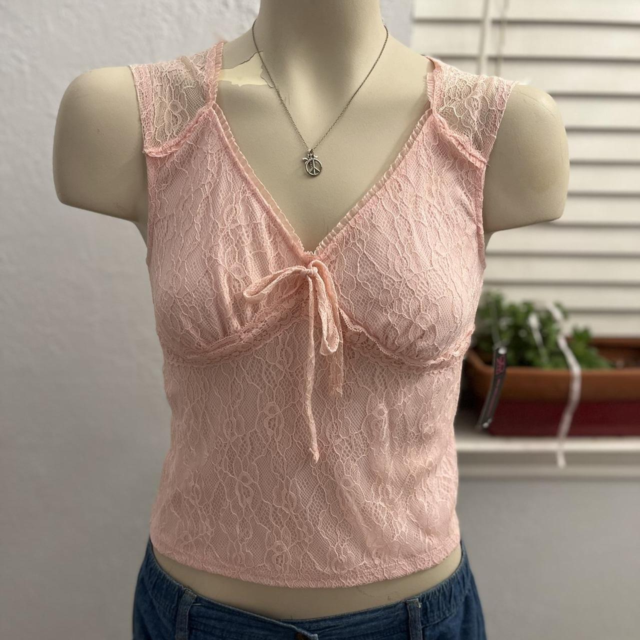 Light Pink Lace Cami ☆ Brand new, with tag... - Depop